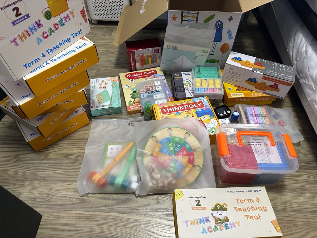 Think Academy Kindergarten Math Teaching Tools Set, Hobbies & Toys ...