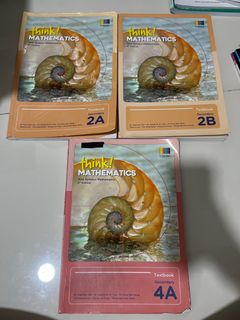Think! Mathematics G3 Secondary 2A & 2B Textbook, Hobbies & Toys, Books ...