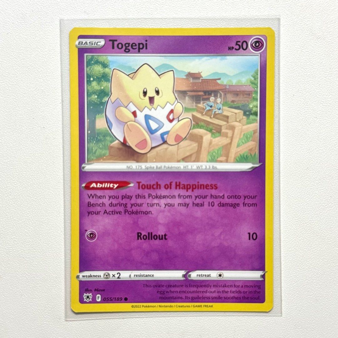 Togepi 055/189 Common Astral Radiance Pokemon Card - NM, Hobbies & Toys ...