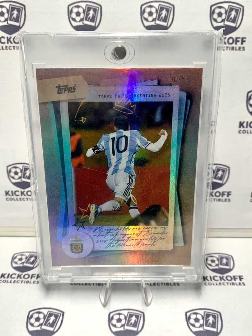 Topps Focus Argentina Lionel Messi 50/99, Hobbies & Toys, Toys & Games ...