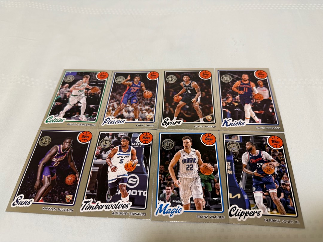 Topps NBA 2025/2026 45th Anniversary Basketball Cards, Hobbies & Toys ...