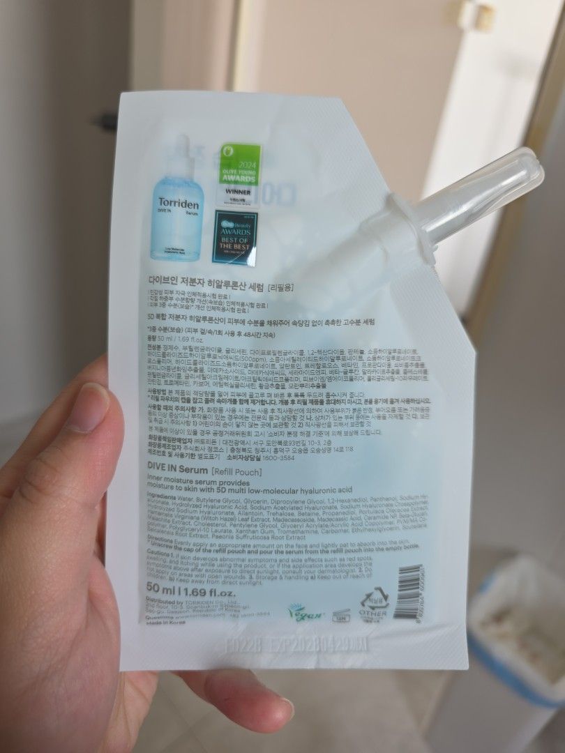 Torriden Dive In Serum Refill 50ml, Beauty & Personal Care, Face, Face ...