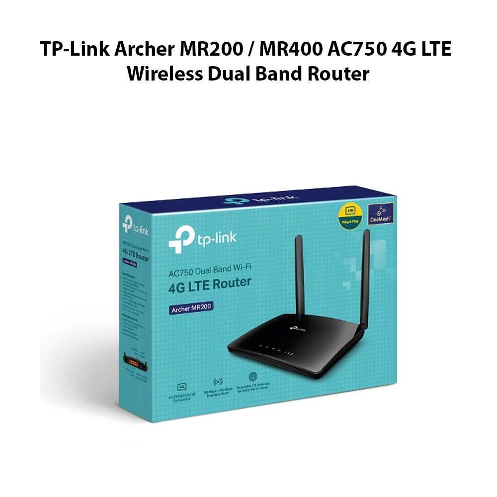 TP-Link Archer MR200 / MR402 AC750 AC1200 4G LTE Wireless Dual Band ...