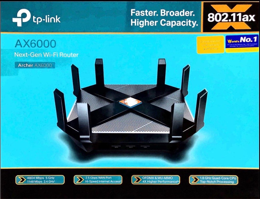 TP-Link AX6000 Router + free Singtel wifi 6 Mesh Extenders, Computers ...