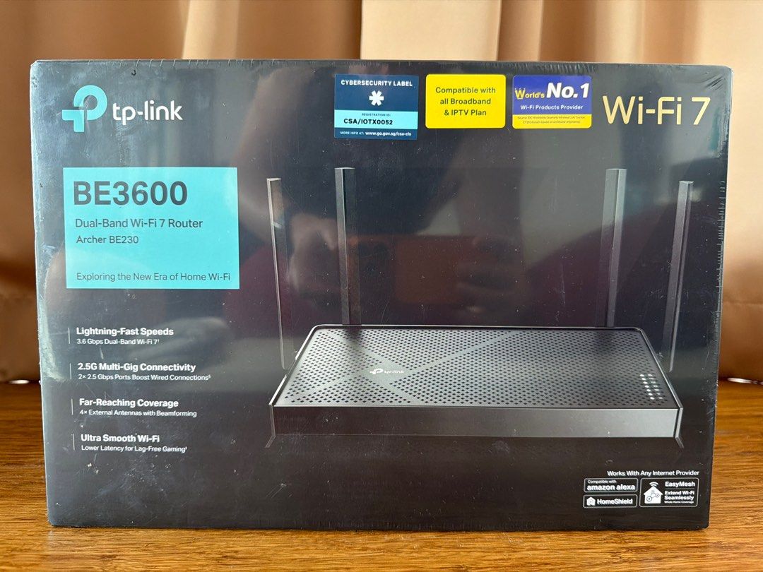 TP-Link BE3600 Dual-Band Wi-Fi 7 Router, Computers & Tech, Parts ...