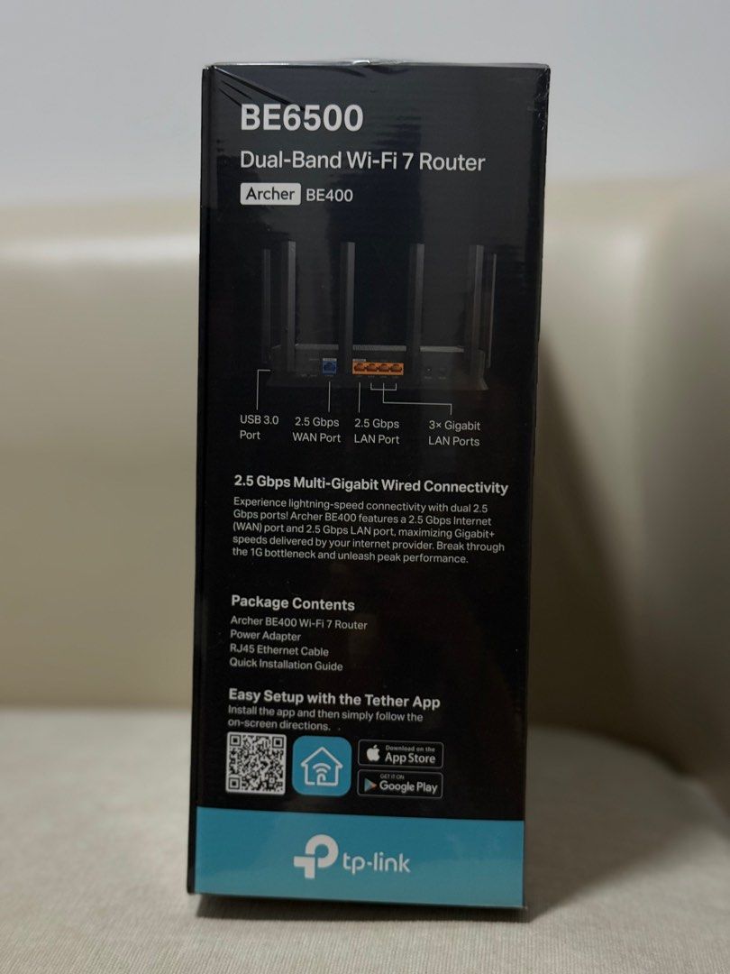 TP-Link BE6500 Dual-Band Wi-Fi 7 Router, Computers & Tech, Parts ...