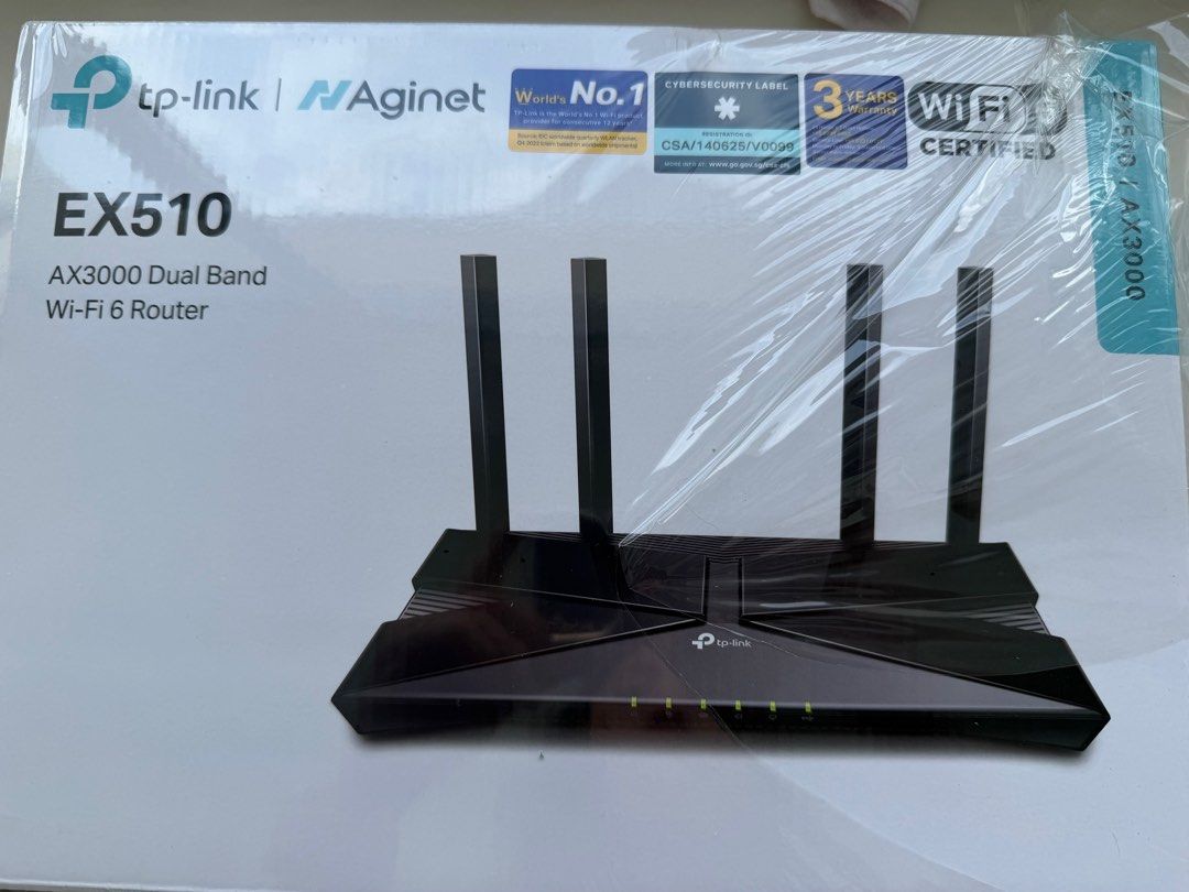 TP-Link EX510 AX3000 Dual Band Wi-Fi 6 Router, Computers & Tech, Parts ...