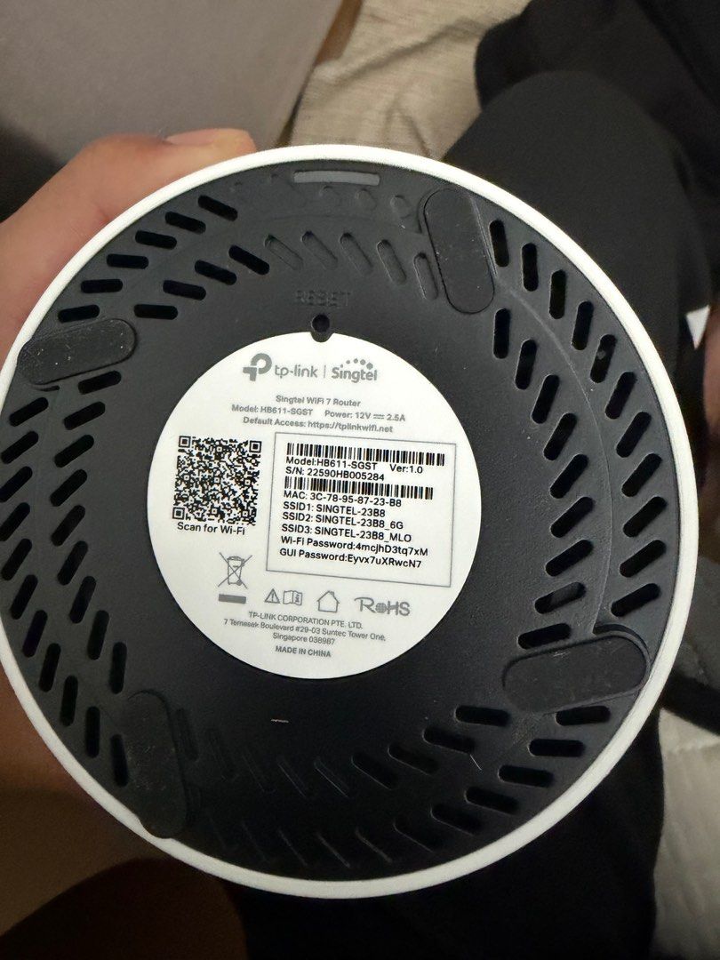 TP-Link Singtel Smart WiFi 7 Router, Computers & Tech, Parts ...