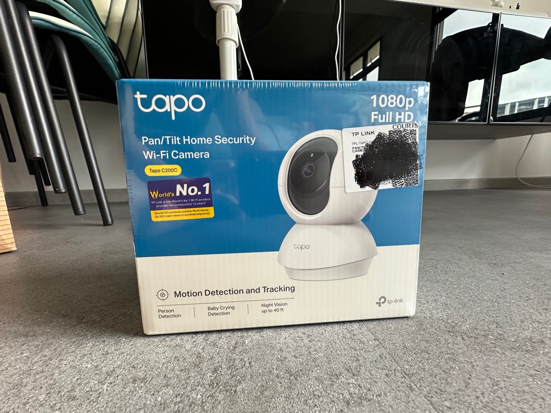 TP-Link Tapo C200C Pan/Tilt Home Security Camera, Furniture & Home ...