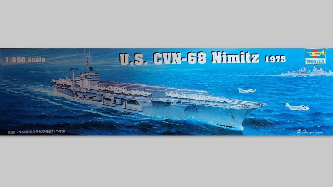 Trumpeter 1:350 Scale U.S. CVN-68 Nimitz Aircraft Carrier Model Kit ...