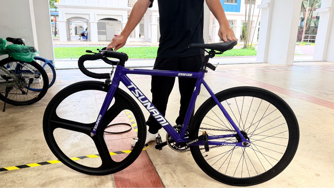 Tsunami SNM100 Fixed Gear Bike - Purple, Sports Equipment, Bicycles ...