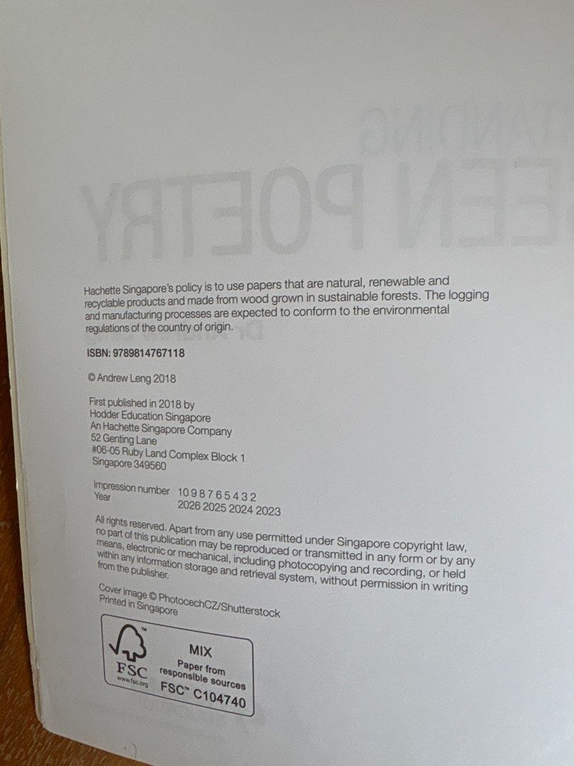 Understanding Unseen Poetry by Dr Andrew Leng, Hobbies & Toys, Books ...