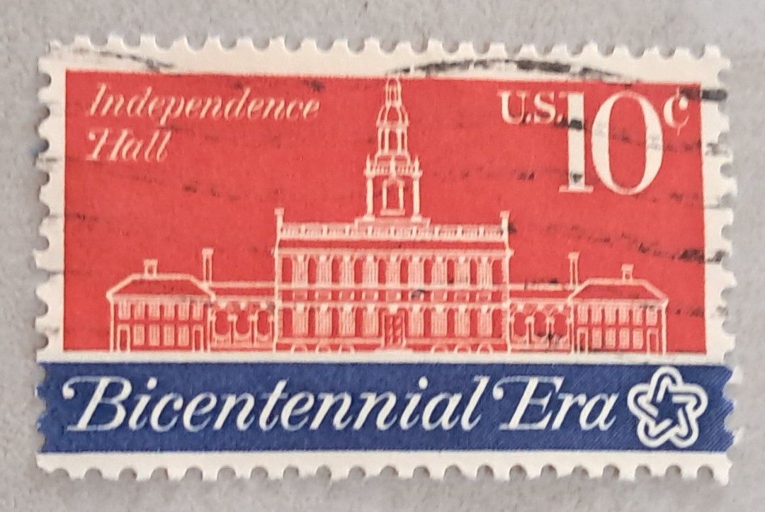 US 10c Independence Hall Bicentennial Era Stamp, Hobbies & Toys ...