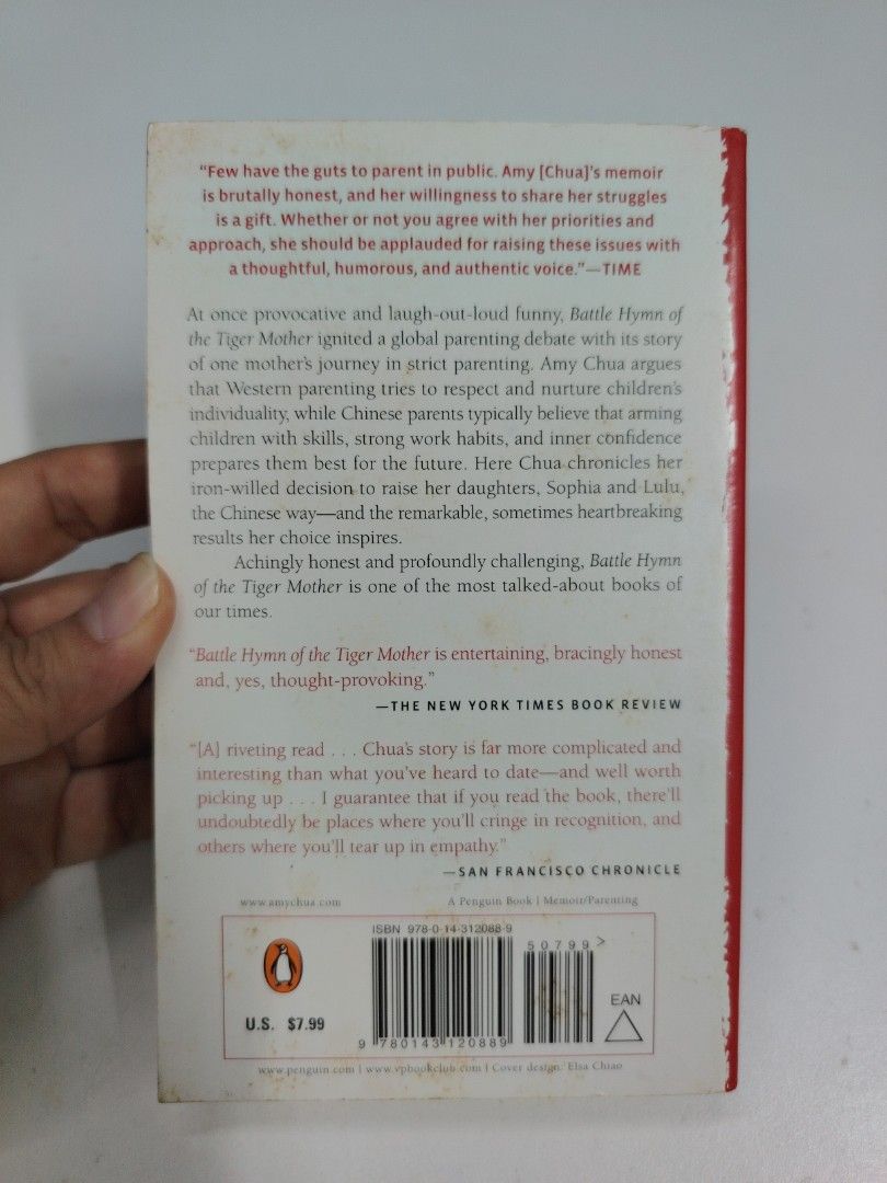 [Used] Battle Hymn of the Tiger Mother by Amy Chua (Nonfiction ...