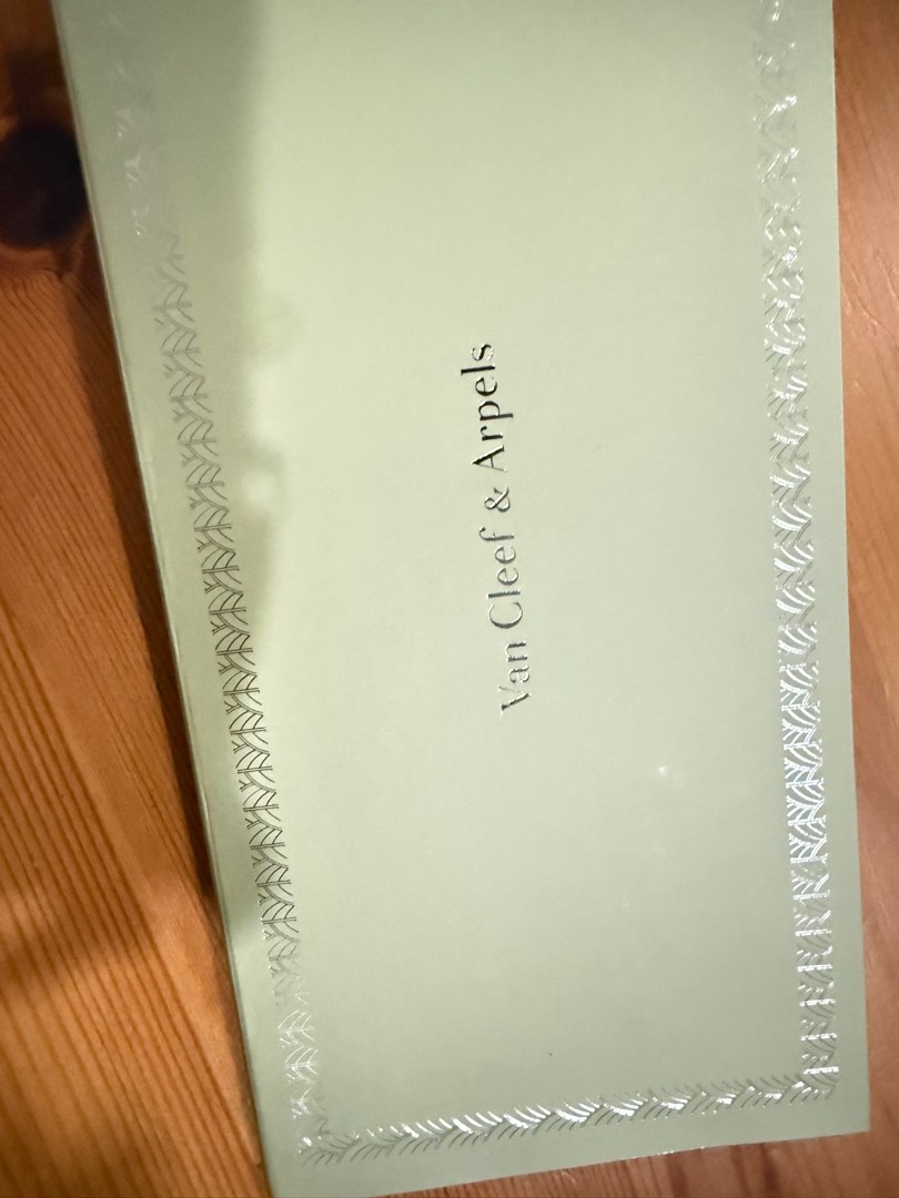 Van Cleef envelope and medium mid paper bag size paperbag paper card ...