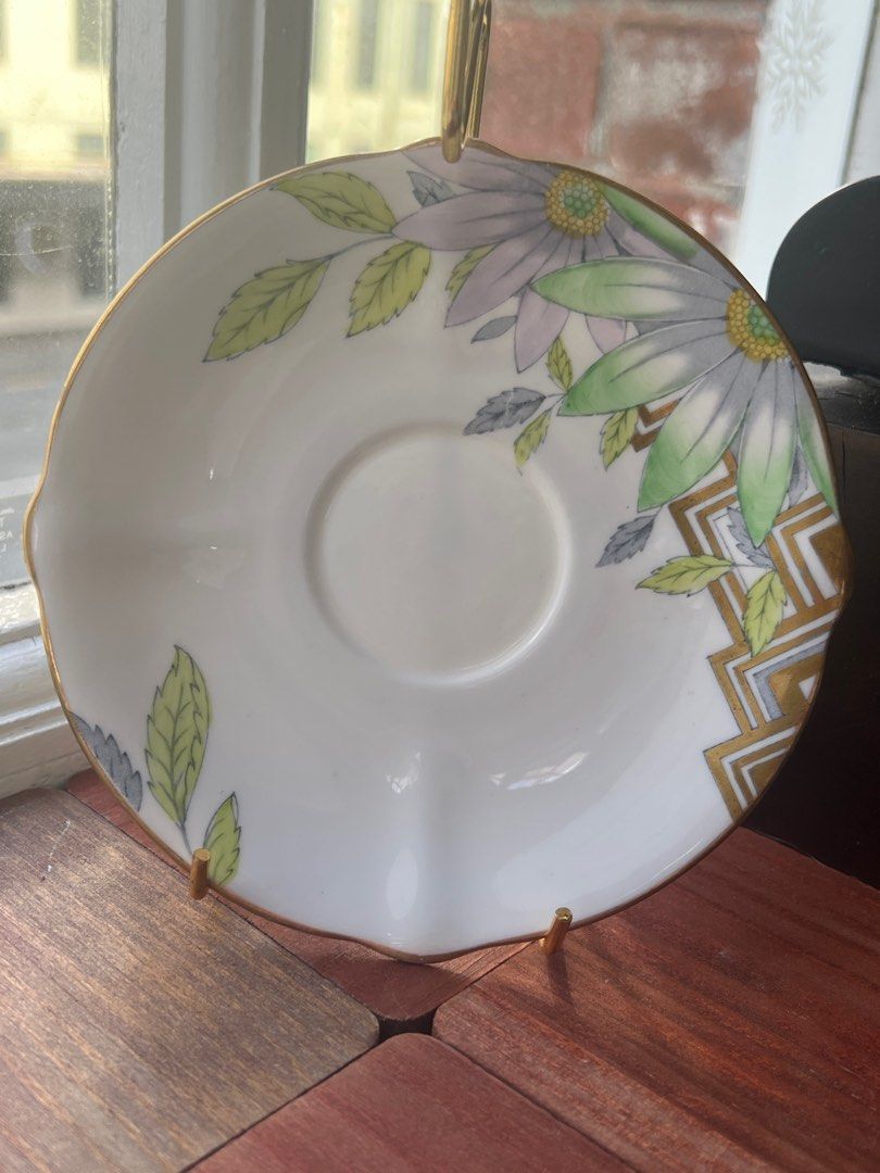 Vintage Bell China Saucer with Floral Design with free Teacup ...