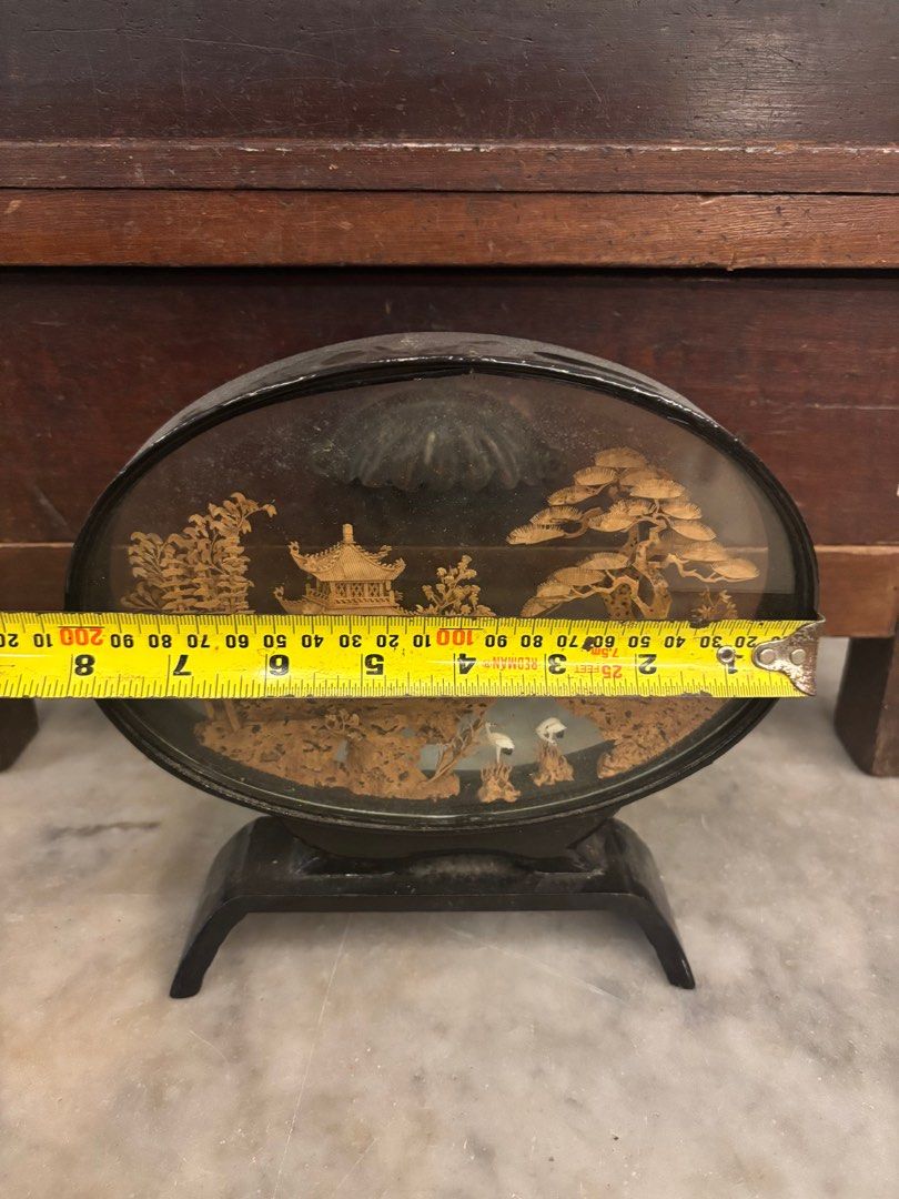 Vintage Chinese Cork Diorama（软木雕立体画), Furniture & Home Living, Home ...