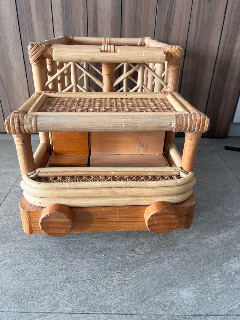 Vintage Rattan Truck Toy, Hobbies & Toys, Toys & Games on Carousell