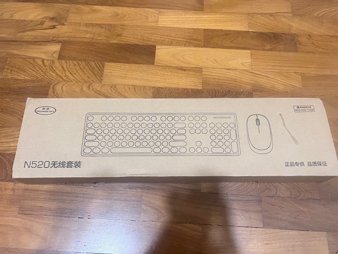 Xinmeng N520 Wireless Keyboard and Mouse Set - Pink, Computers & Tech ...