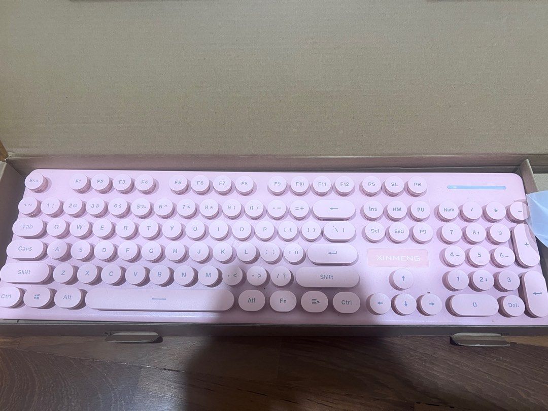 Xinmeng N520 Wireless Keyboard and Mouse Set - Pink, Computers & Tech ...
