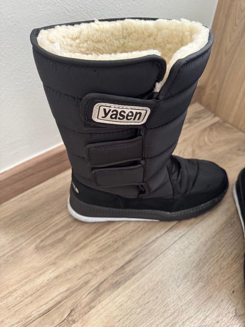 Yasen Winter Snow Boots - Black, Women's Fashion, Footwear, Boots on ...
