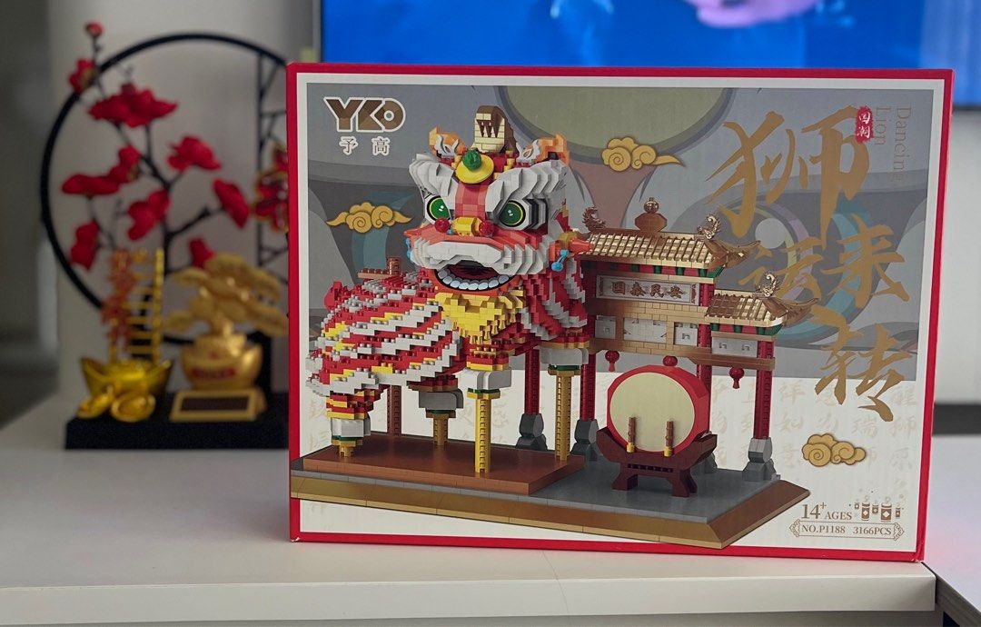 YKO Dancing Lion Building Blocks Set, Hobbies & Toys, Toys & Games on ...