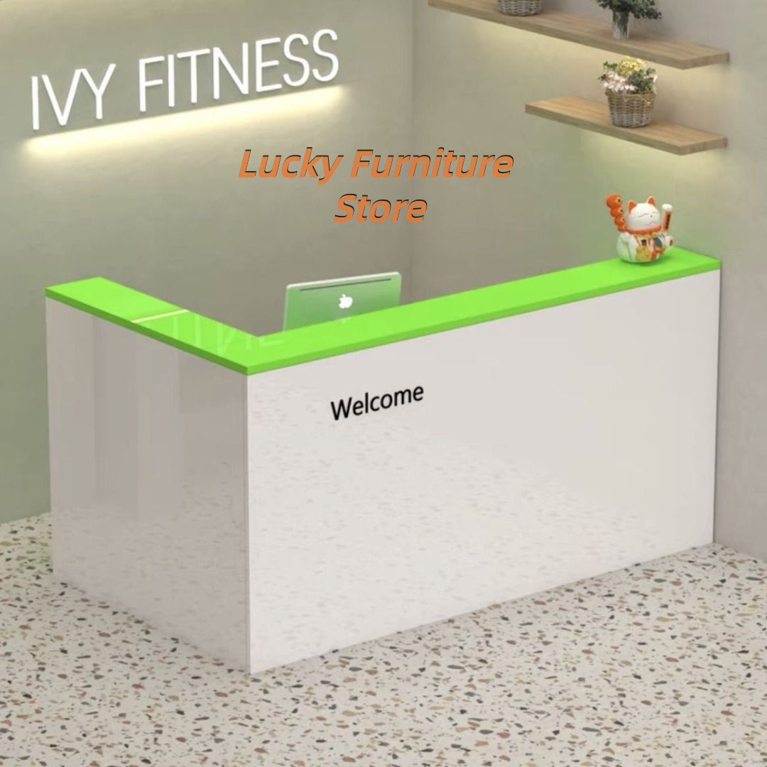 Z47110A&1660 Custom Size Cashier Counter Corner Front Desk L-Shaped ...