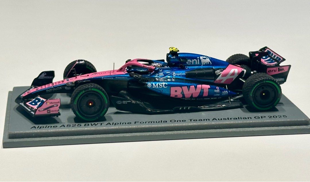 1/43 Spark Model Alpine A525 BWT Alpine F1 No.7 Jack Doohan GP ...