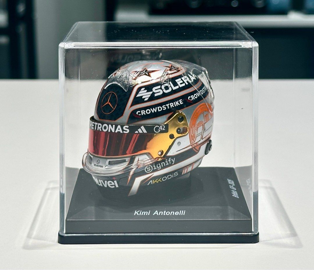 1/5 Spark Model Mercedes F1 Kimi Antonelli GP British 2025 Helmet ...
