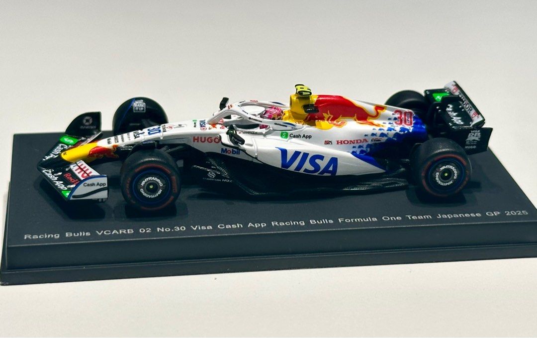 1/64 Spark Model Racing Bulls VCARB 02 No.30 Liam Lawson Visa Cash App ...