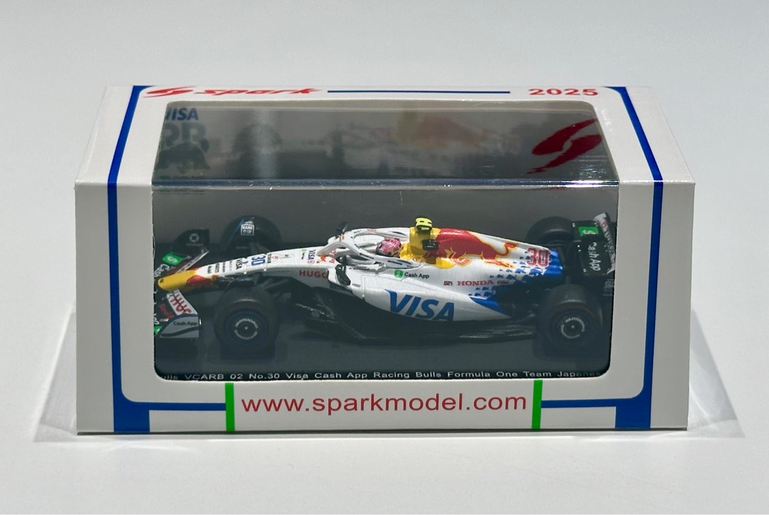 1/64 Spark Model Racing Bulls VCARB 02 No.30 Liam Lawson Visa Cash App ...