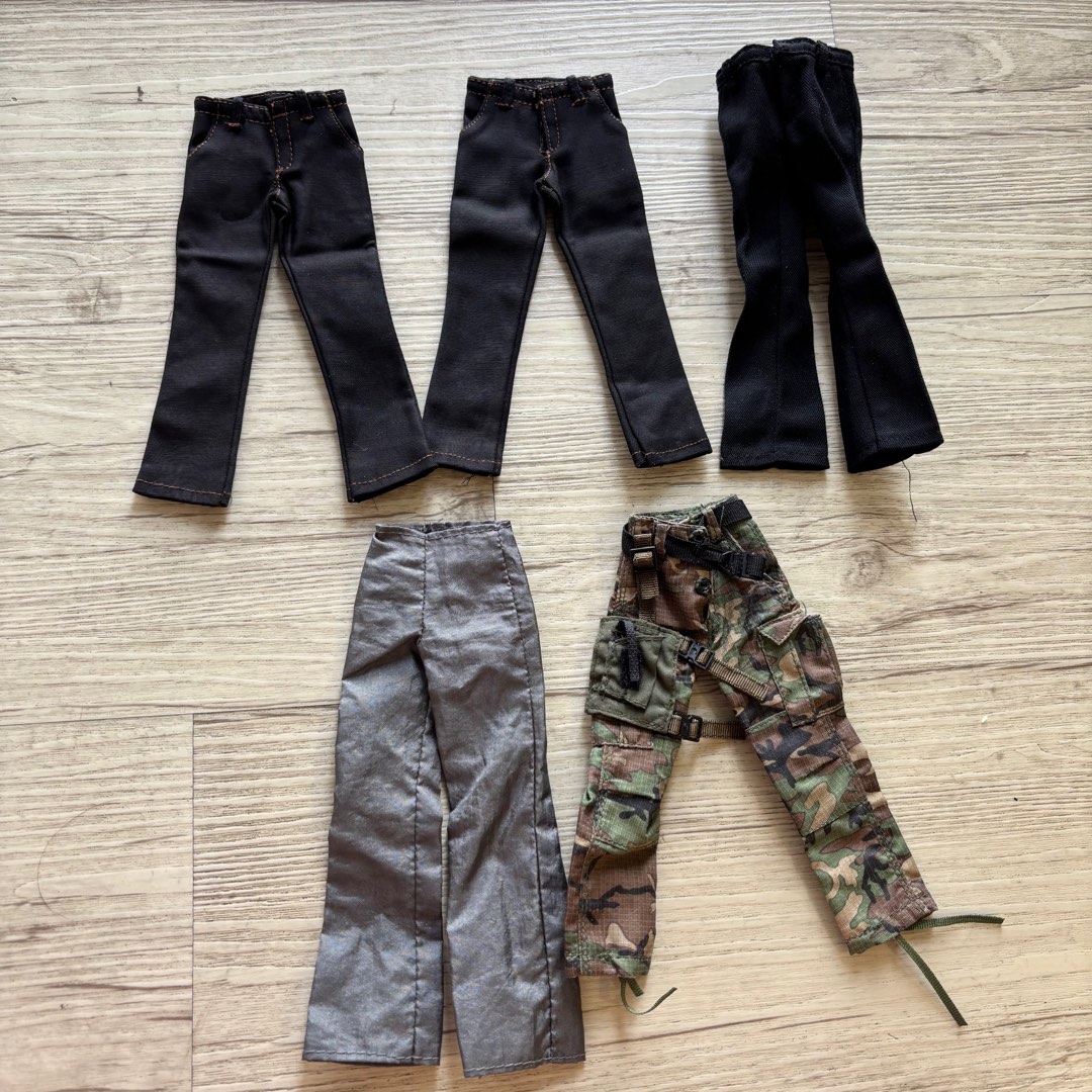 1/6 Scale 12 Inch Action Figure Attire Garment Clothing Wardrobe Pants ...