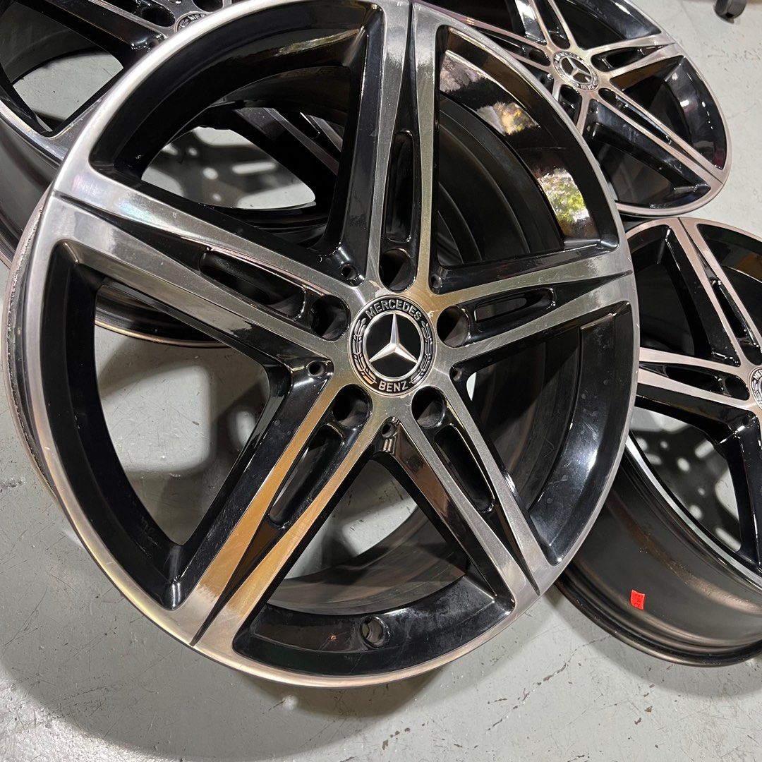 18" Original Mercedes Sport Rim, Car Accessories, Tyres & Rims on Carousell