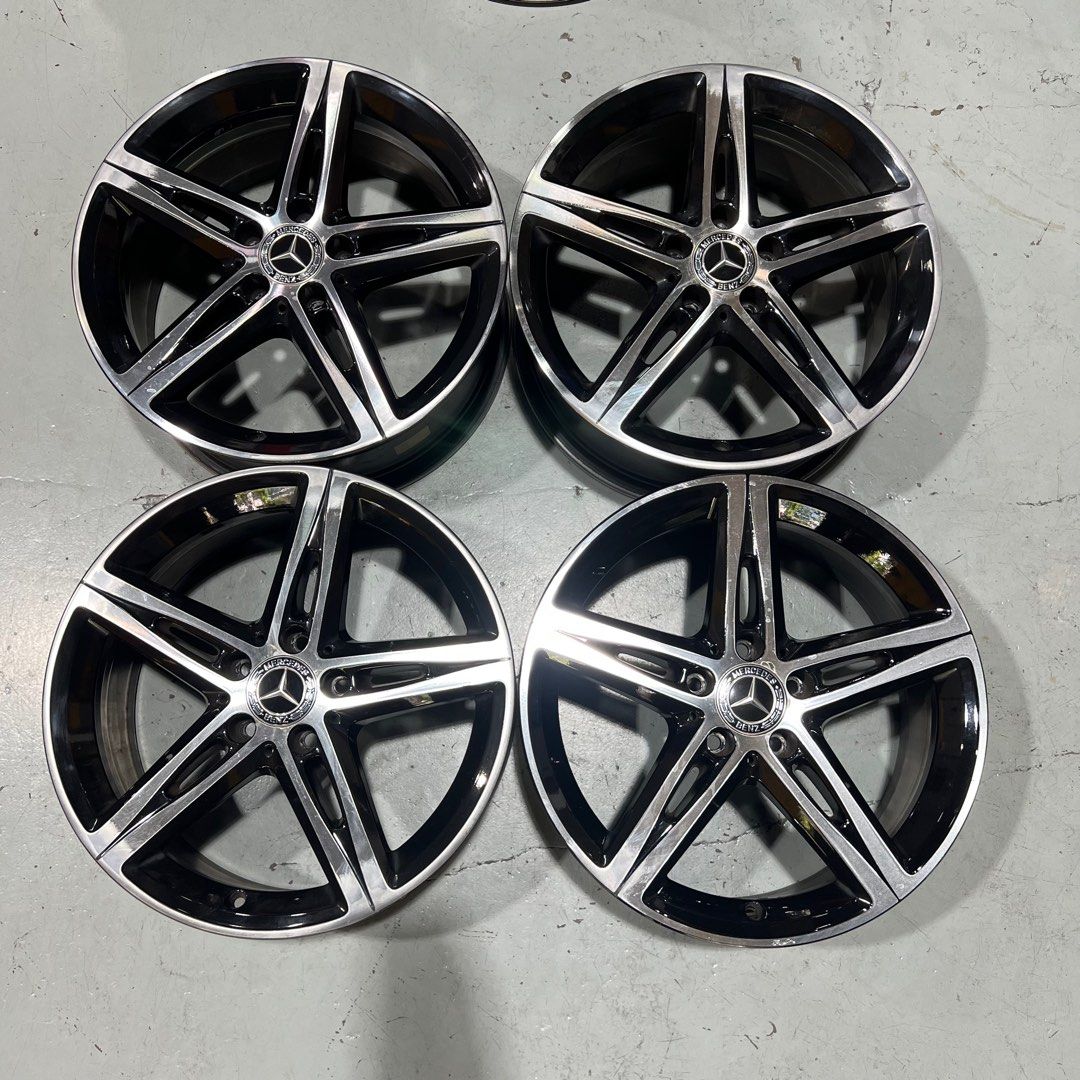 18" Original Mercedes Sport Rim, Car Accessories, Tyres & Rims on Carousell