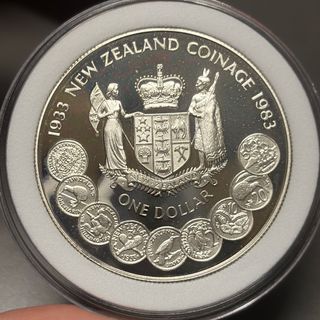 New Zealand 1992 25th Anniversary of Decimal Coinage Silver Proof Coin ...