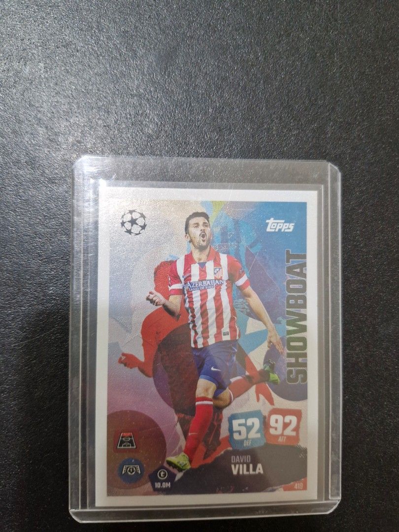[$1 special offer] WTS topps 2026 match attax atletico madrid showboat David villa, Hobbies ...