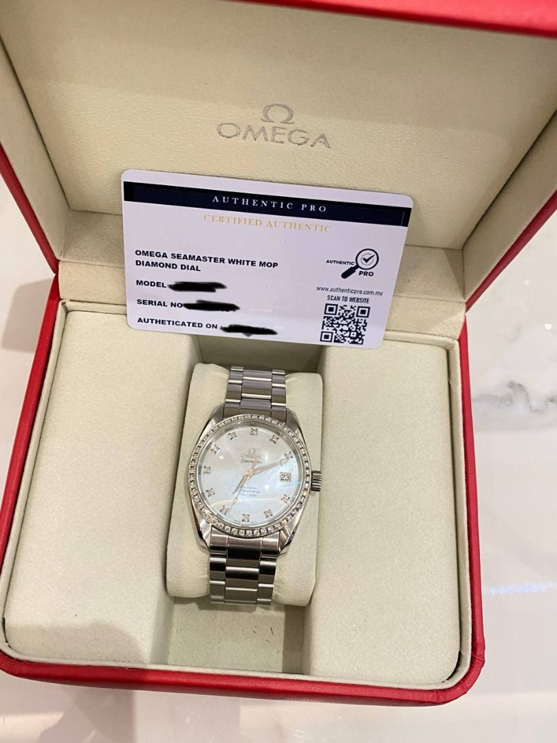 2022 OMEGA SEAMASTER DIAMOND WHITE MOTHER OF PEARL REF 2509.75 36MM ...