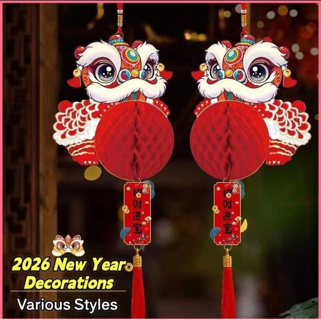 2026 Chinese New Year Decorations - Various Styles, Furniture & Home ...