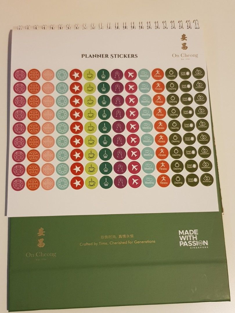 2026 Desk Calendar with Planner Stickers, Hobbies & Toys, Stationery ...