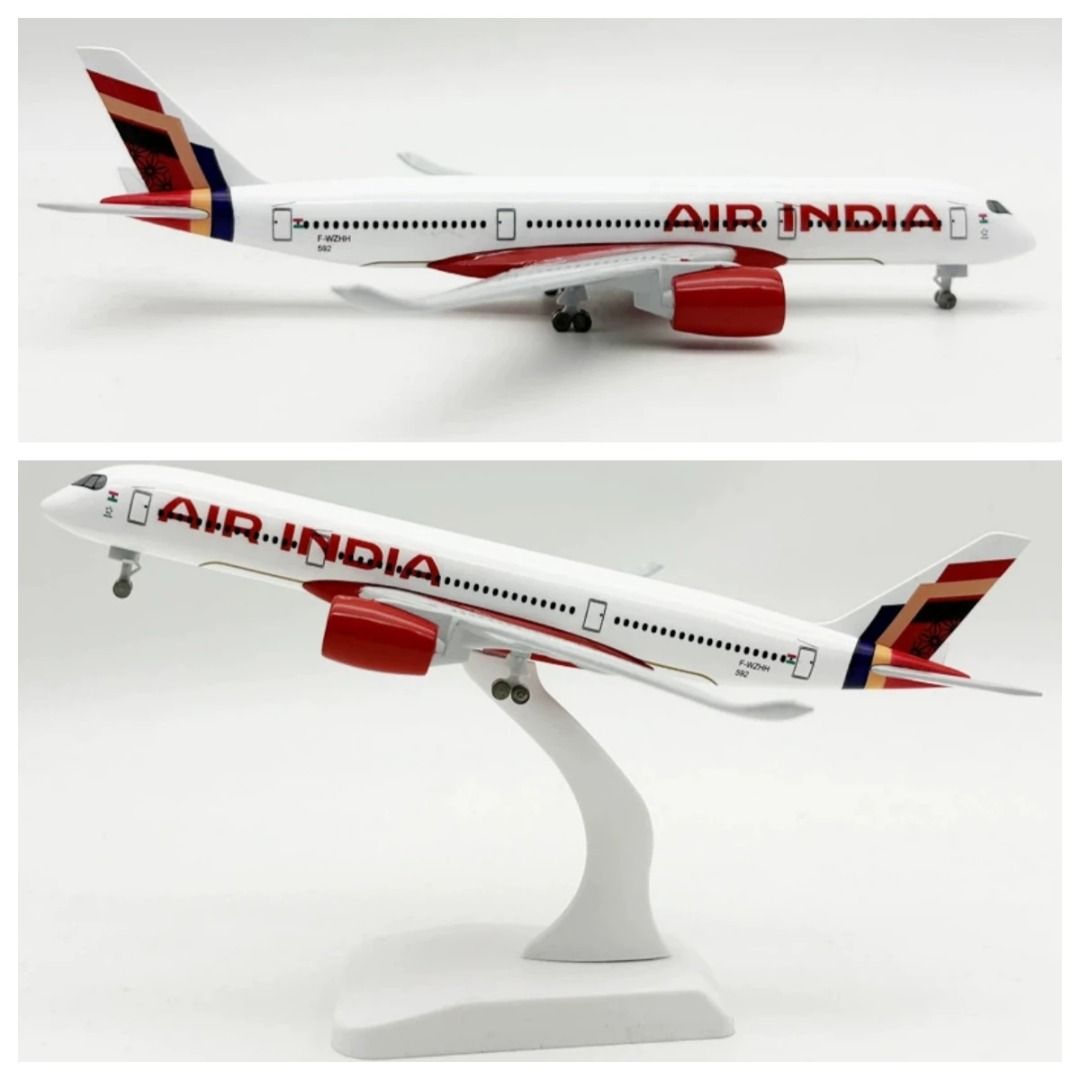 20cm Air India Airways Airbus A350 Metal Diecast Aircraft Model With ...