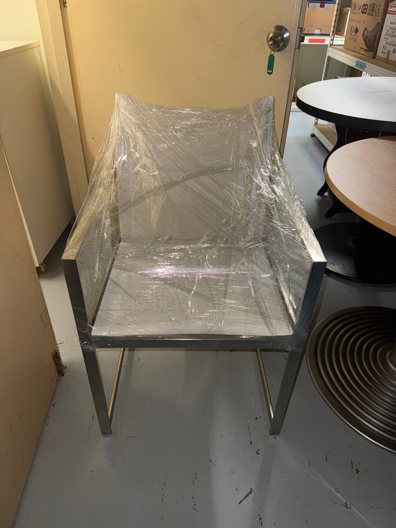 2 x Stainless Steel Chair, Furniture & Home Living, Furniture, Chairs ...