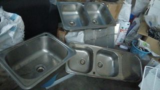 Large Stainless Steel Basin, Furniture & Home Living, Bathroom ...