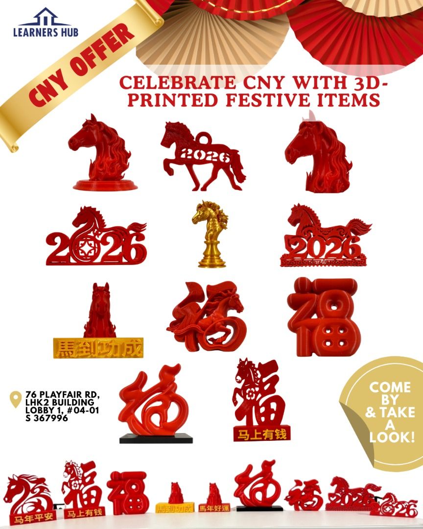 3D Printed CNY products, Hobbies & Toys, Art & Prints on Carousell