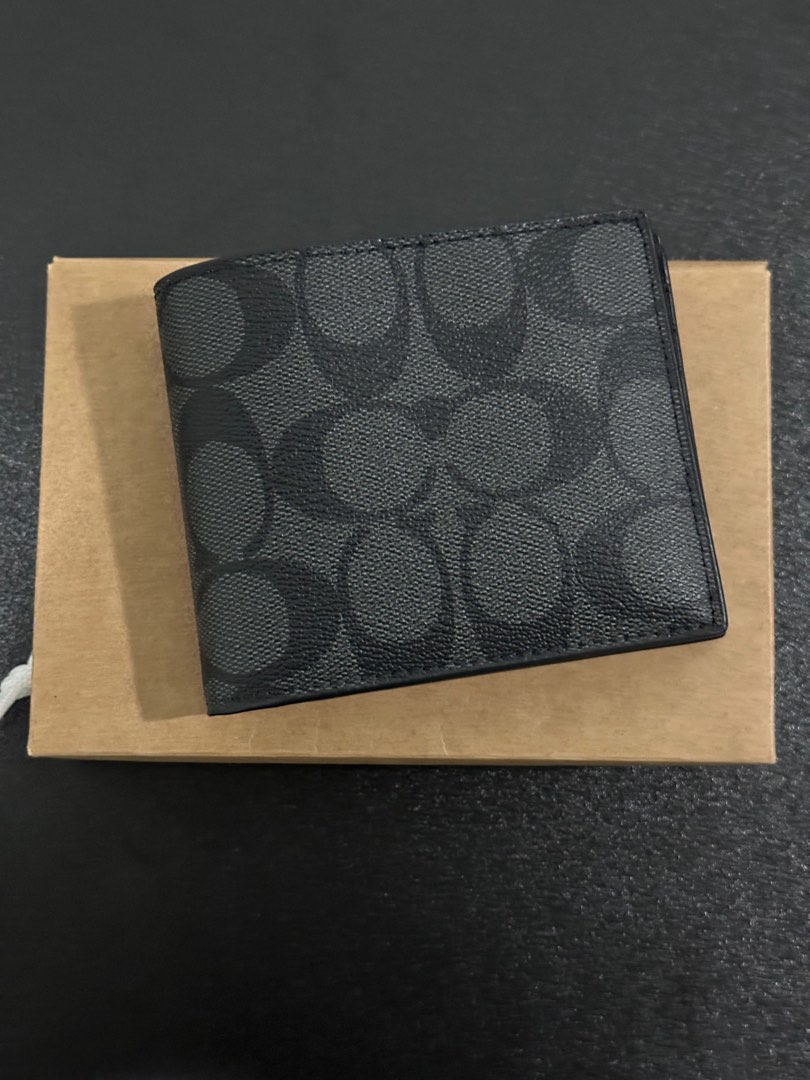 3-IN-1 WALLET IN SIGNATURE CANVAS - Black, Luxury, Bags & Wallets on ...