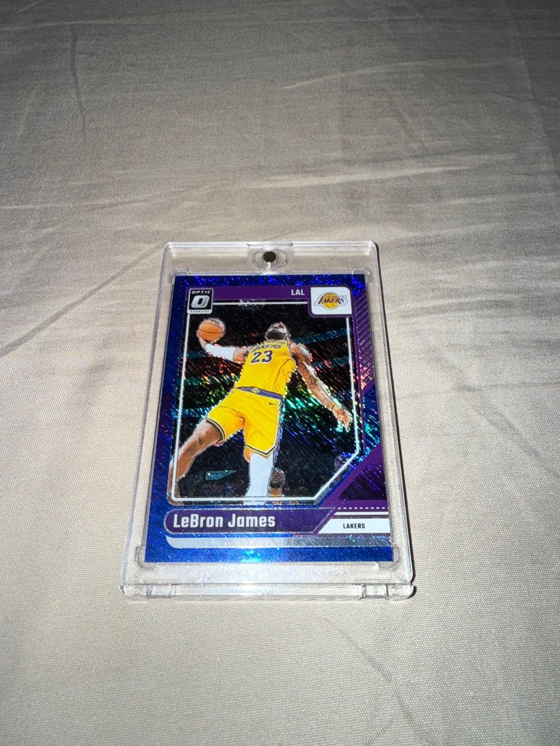 /75 LeBron James Optic Donruss Blue Shimmer, Hobbies & Toys, Toys ...