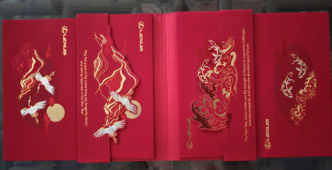 8 pcs Lexus 2026 Red Packet / Ang Pao, Hobbies & Toys, Stationery ...