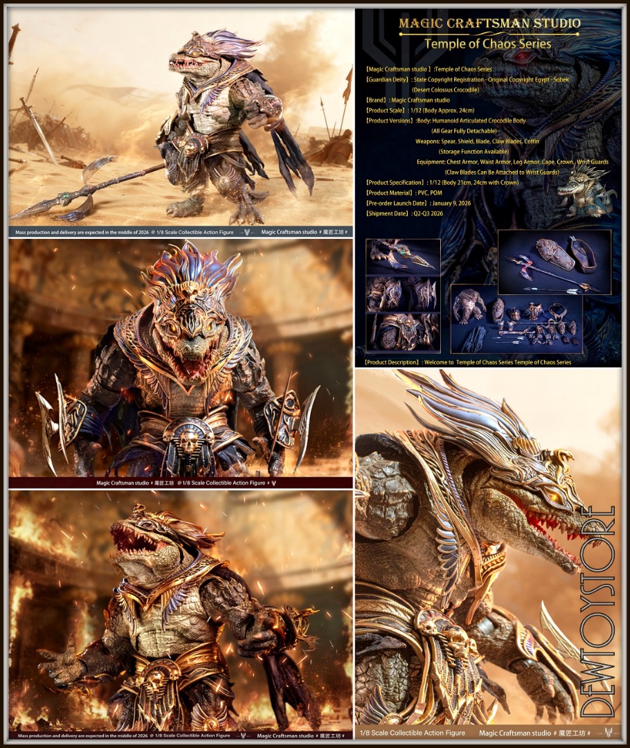 ⭐ [𝗣𝗿𝗲-𝗼𝗿𝗱𝗲𝗿] Magic Craftsman Studio 1/12 24cm Scale Action Figure ...