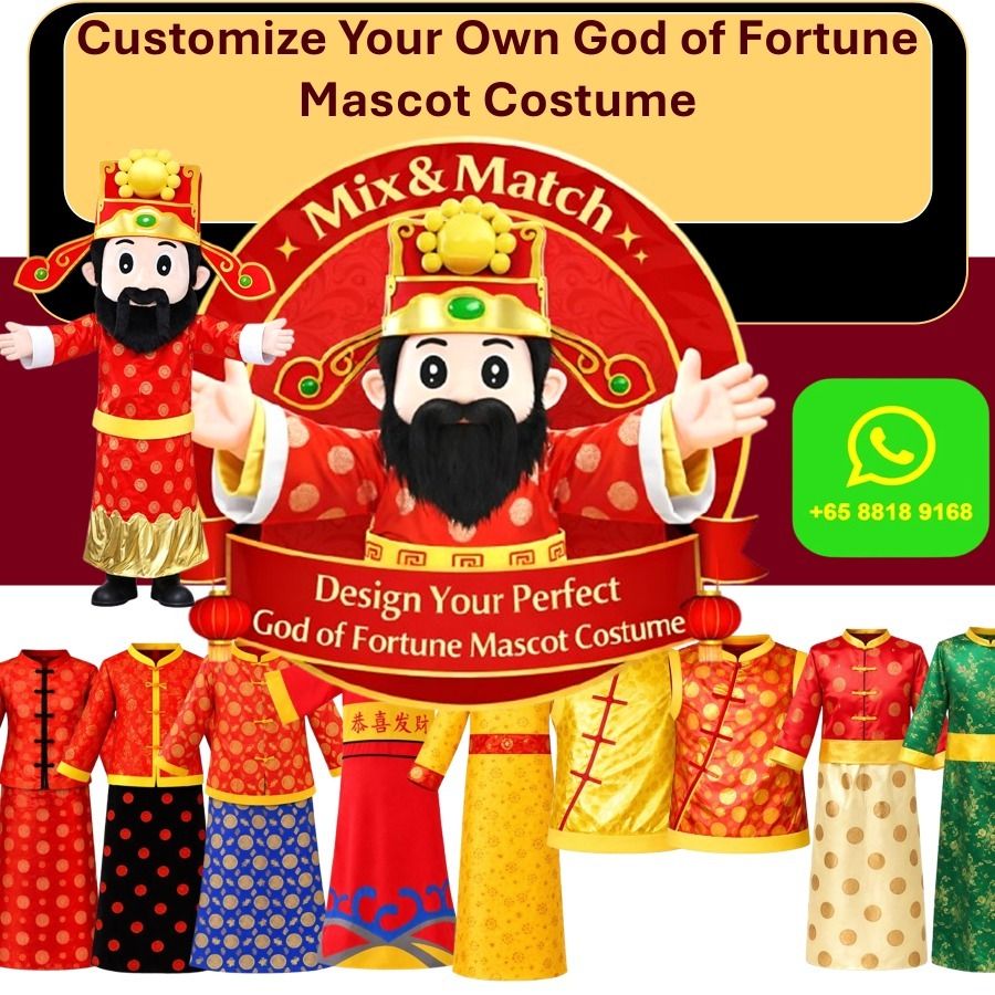 🧧 CNY God of Fortune Mascot Costumes, Hobbies & Toys, Occasions & Party ...