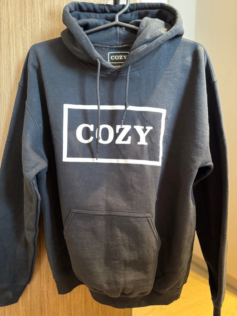 🖤 COZY & OnlyMy 🐋 Hoodie | Black | Navy Blue, Men's Fashion, Tops ...