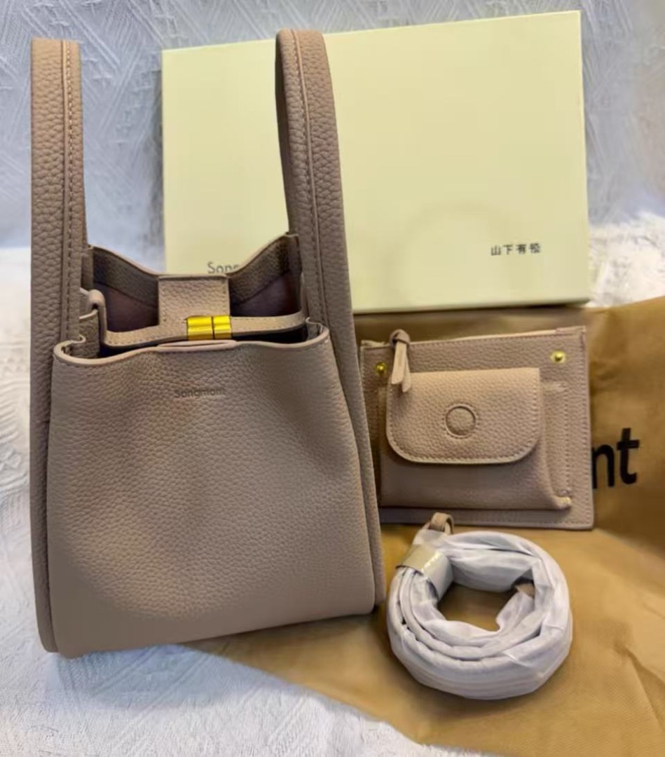 🍔 Songmont Mountain Pine Trees: Leather Shoulder Bag/Bucket Bag (Cargo ...